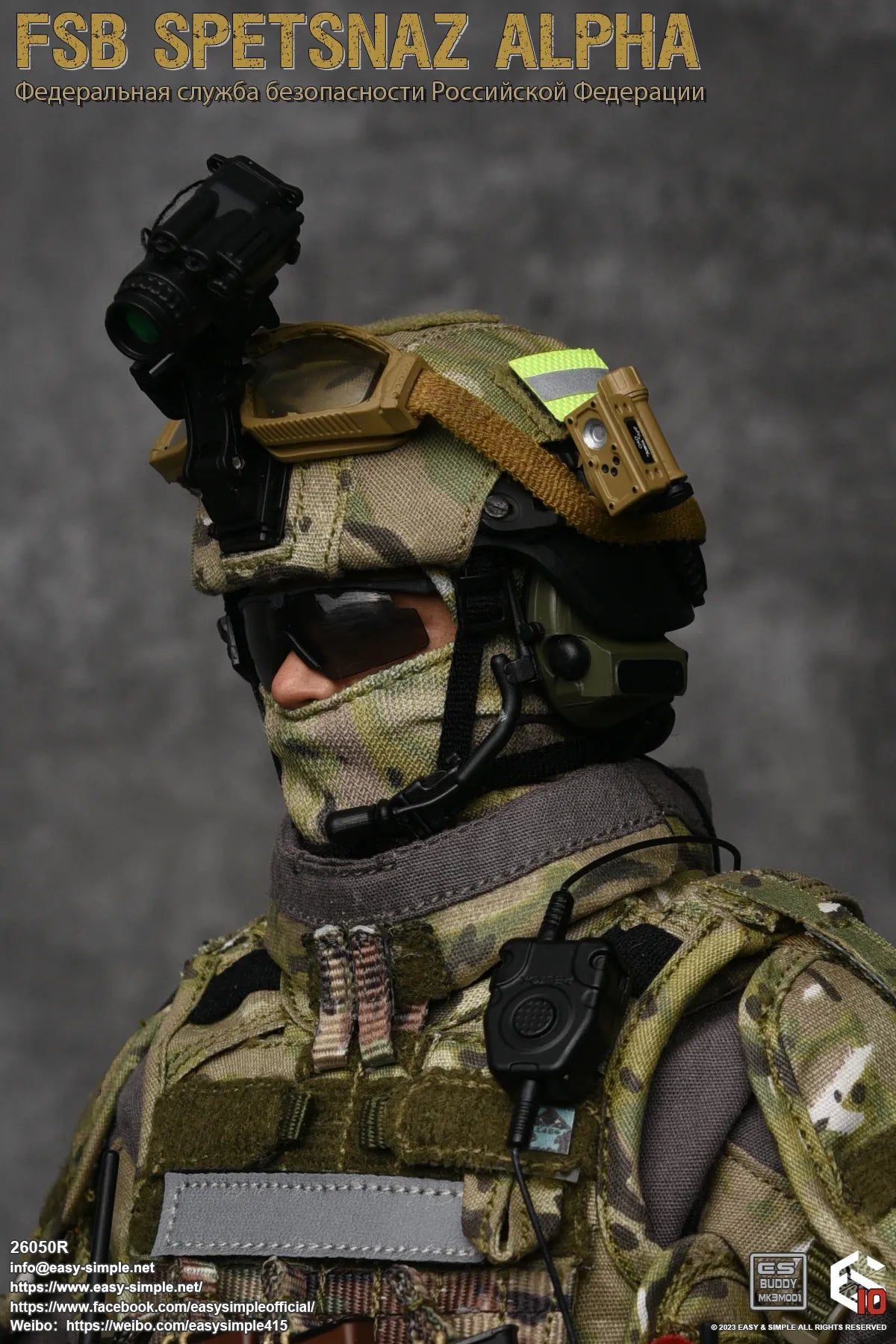 FSB Spetsnaz Alpha - Black Helmet w/Multicam Cover & NVG Set – BlackOpsToys