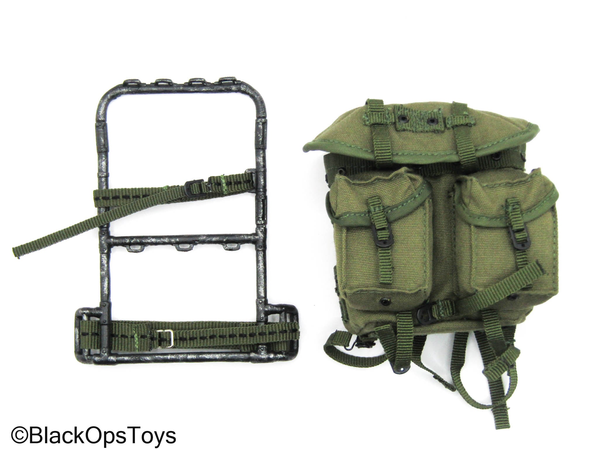 Vietnam Forrest Gump - Green Backpack w/Metal Backpack Frame – BlackOpsToys