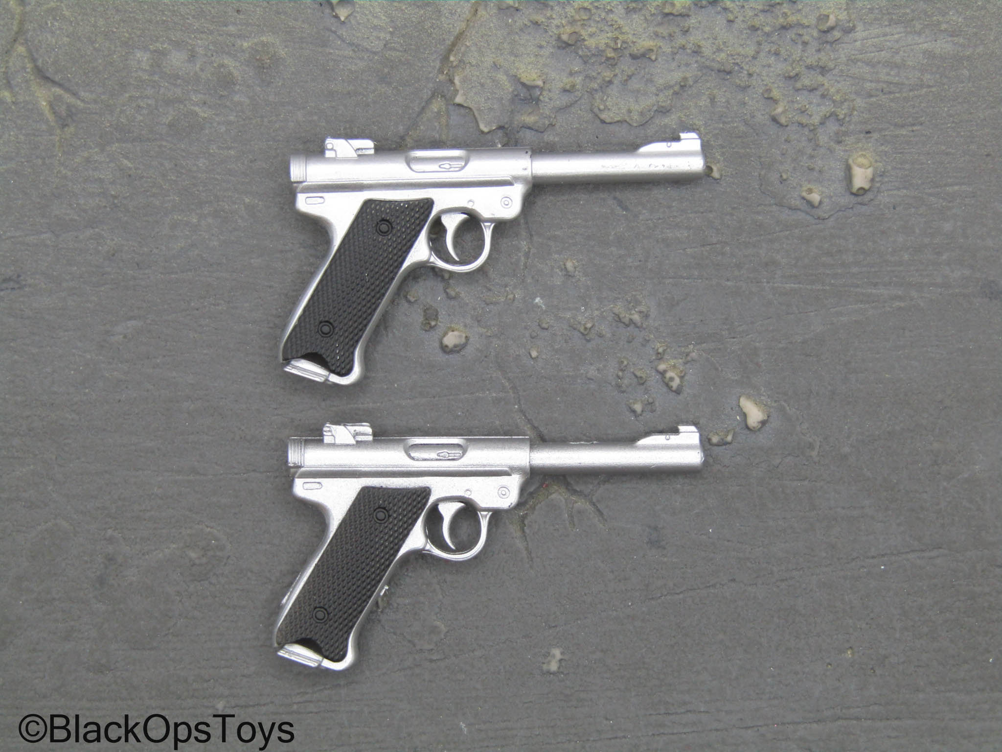 Silver Luger Pistols (x2) – BlackOpsToys