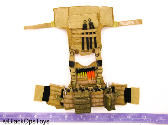 Tan MOLLE Assault Vest w/Pouch & Gear Set – BlackOpsToys