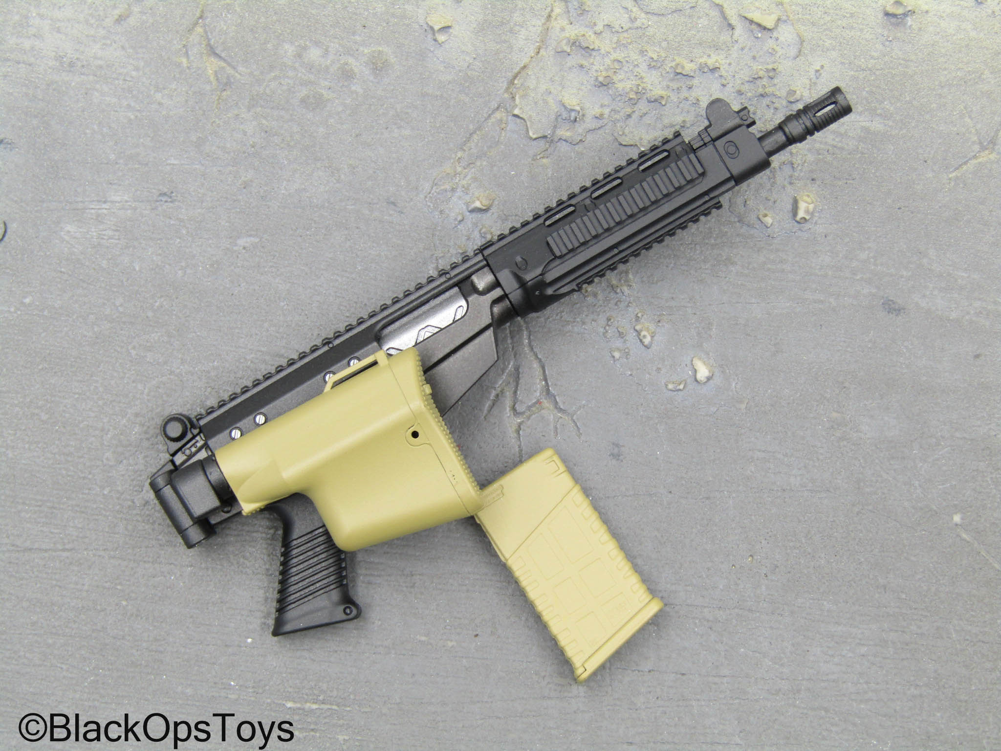 PMC - Black & Tan SA-58 Rifle w/Attachment – BlackOpsToys