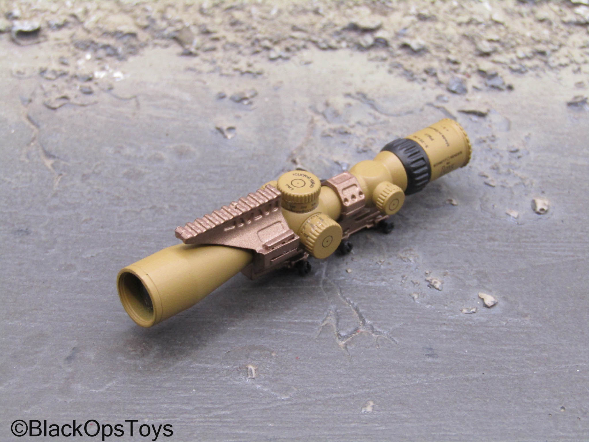 Tan Sniper Scope w/Top Rail – BlackOpsToys