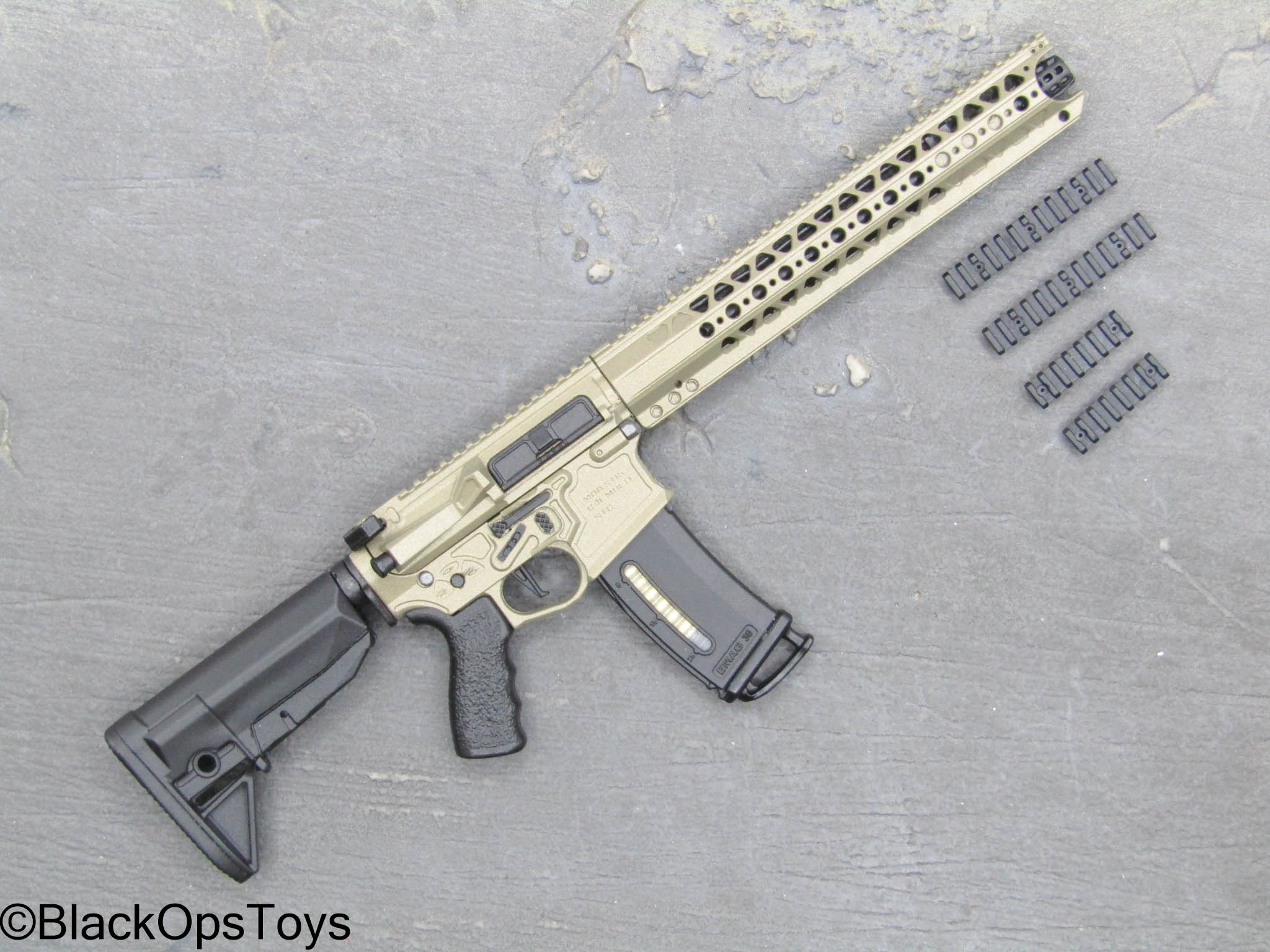 PMC Weapon Set F Ver. A - Tan LVOA Rifle – BlackOpsToys