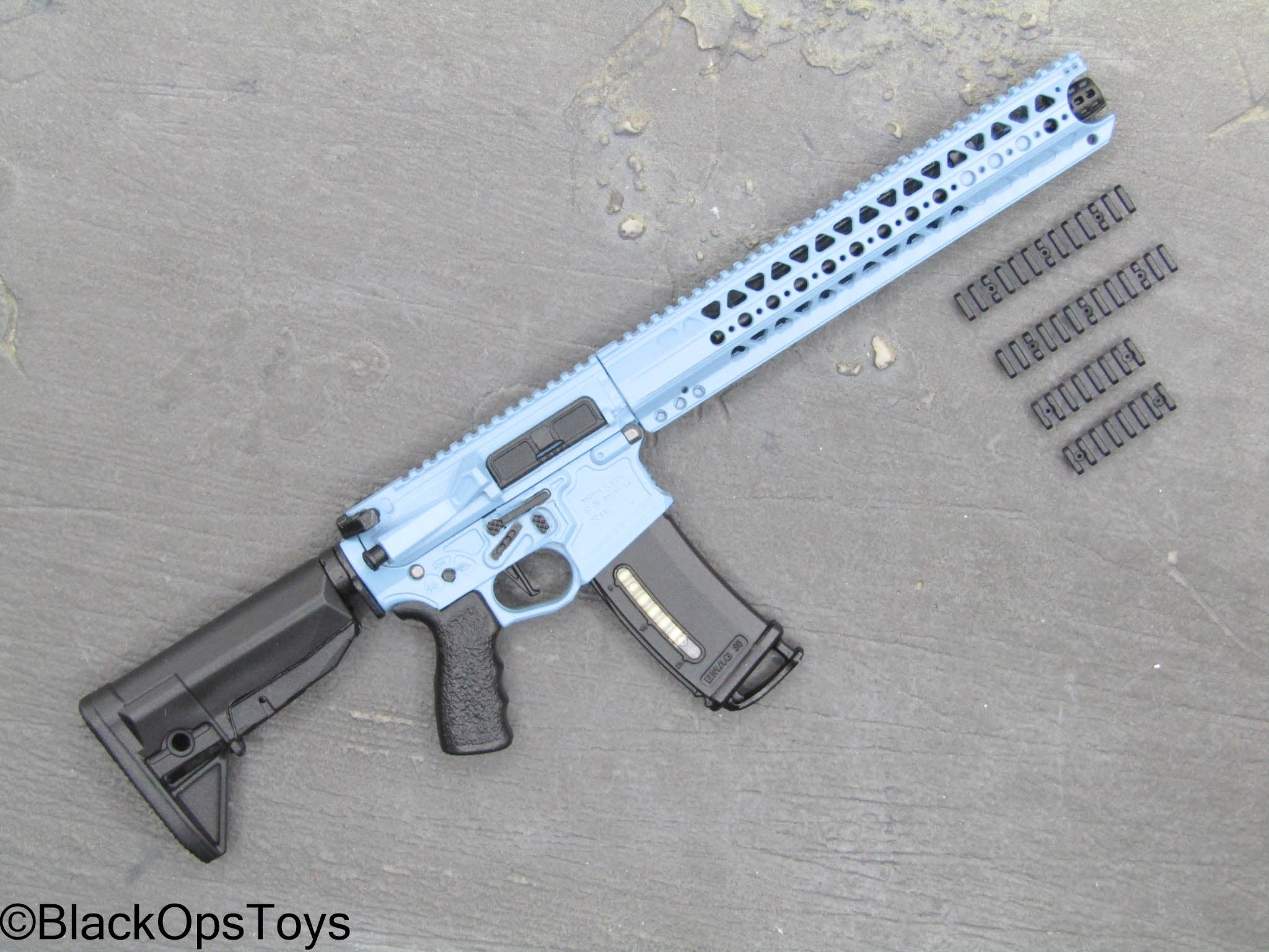 PMC Weapon Set F Ver. C - Blue LVOA Rifle – BlackOpsToys