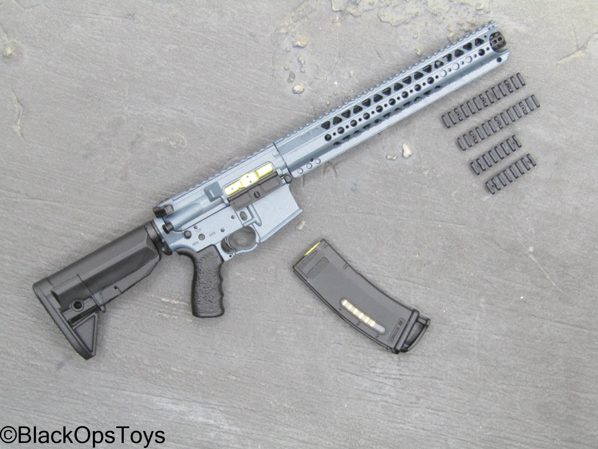 PMC Weapon Set F Ver. F - Blue LVOA Rifle – BlackOpsToys