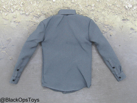 Suit Killer - Grey Long Sleeve Button Up Shirt – BlackOpsToys