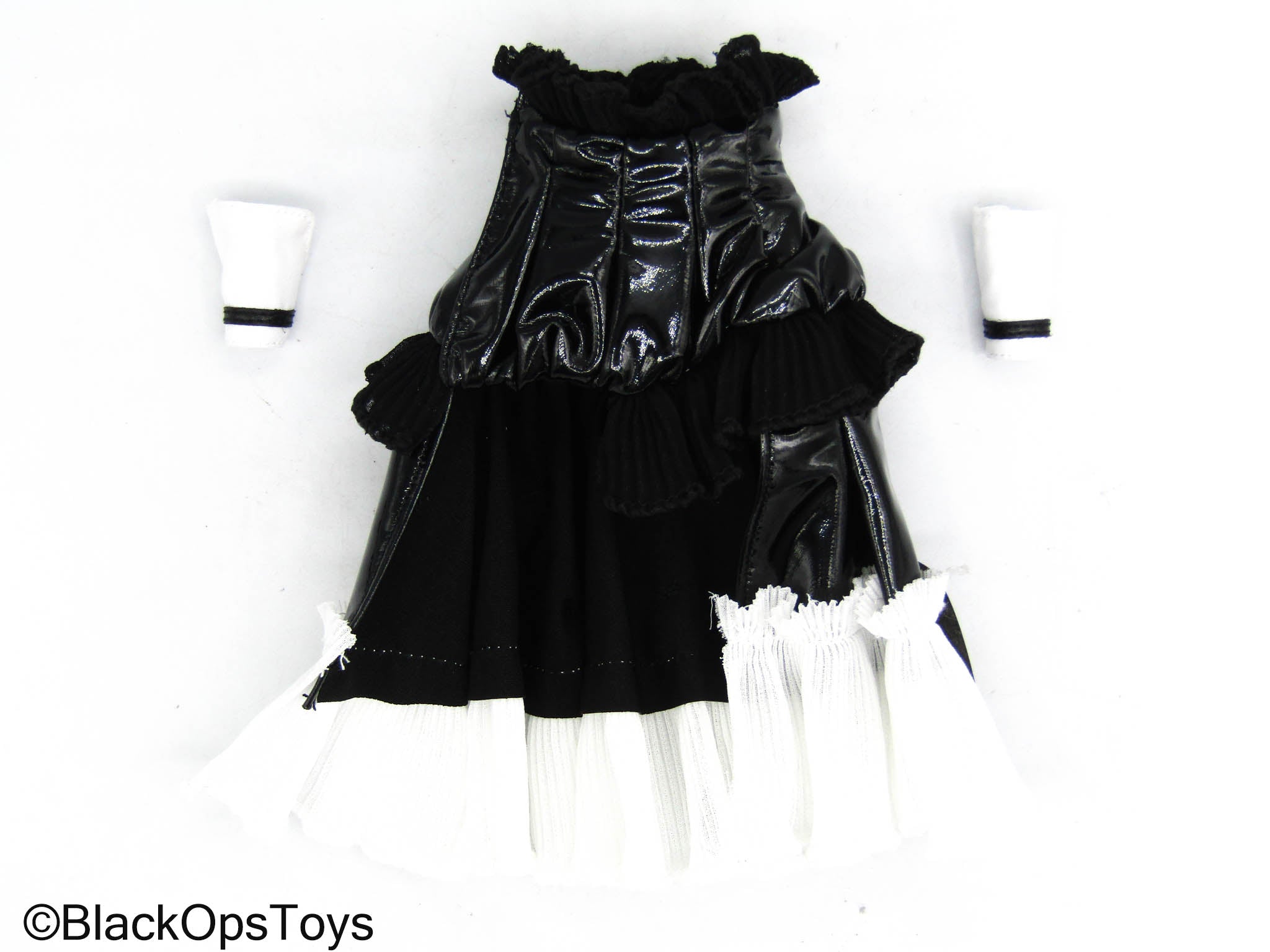 Frontline Maid Girl - Black & White Female Maid Dress w/Cuffs ...
