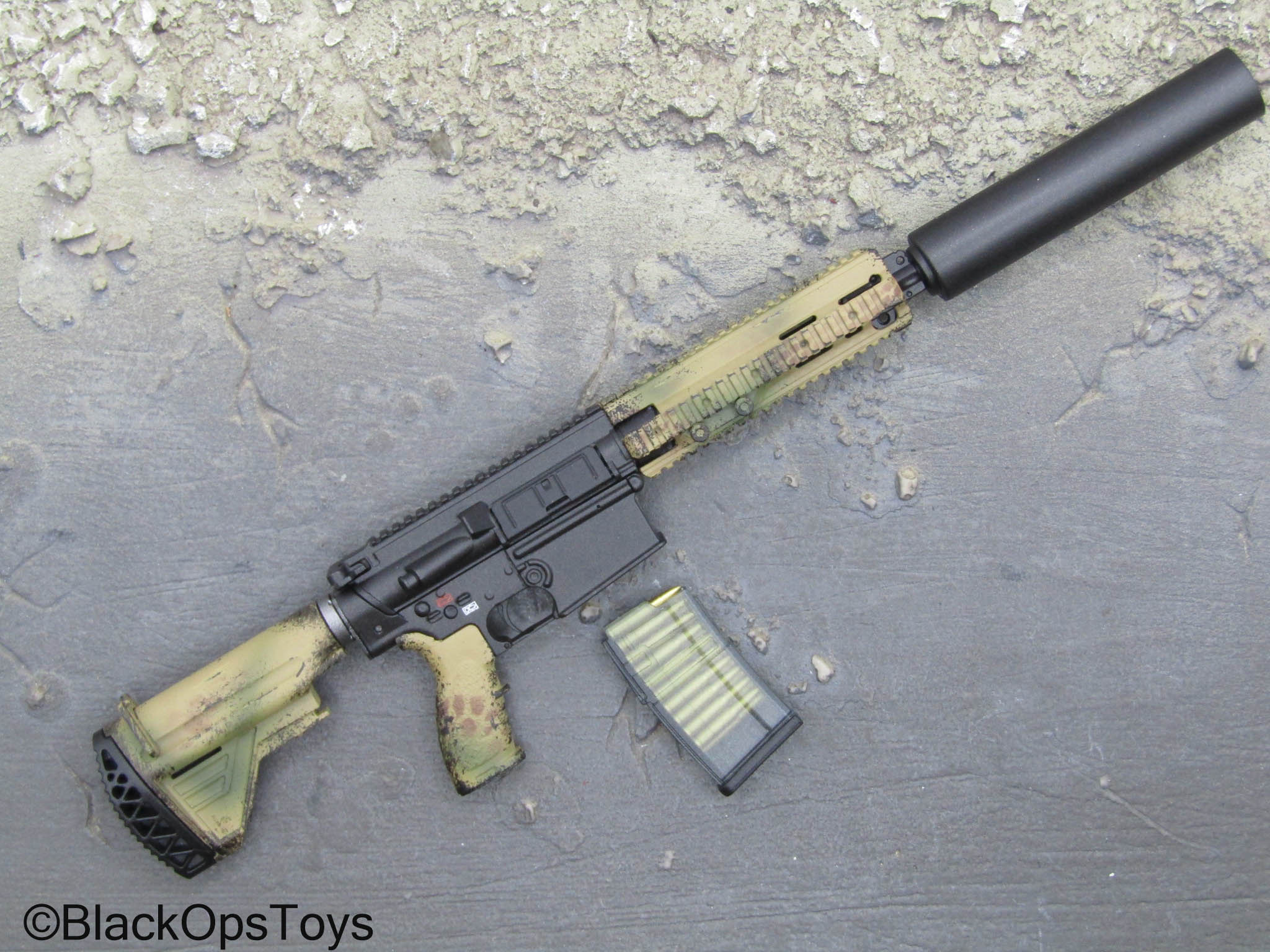 FSB Spetsnaz Alpha - Camo MR308 w/Suppressor – BlackOpsToys
