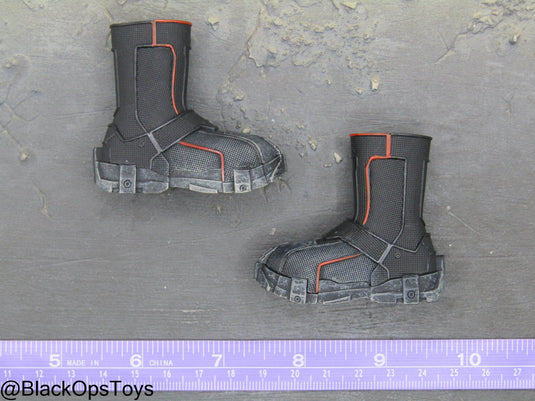 Black & Orange EXO-Suit Combat Boots (Peg Type) – BlackOpsToys