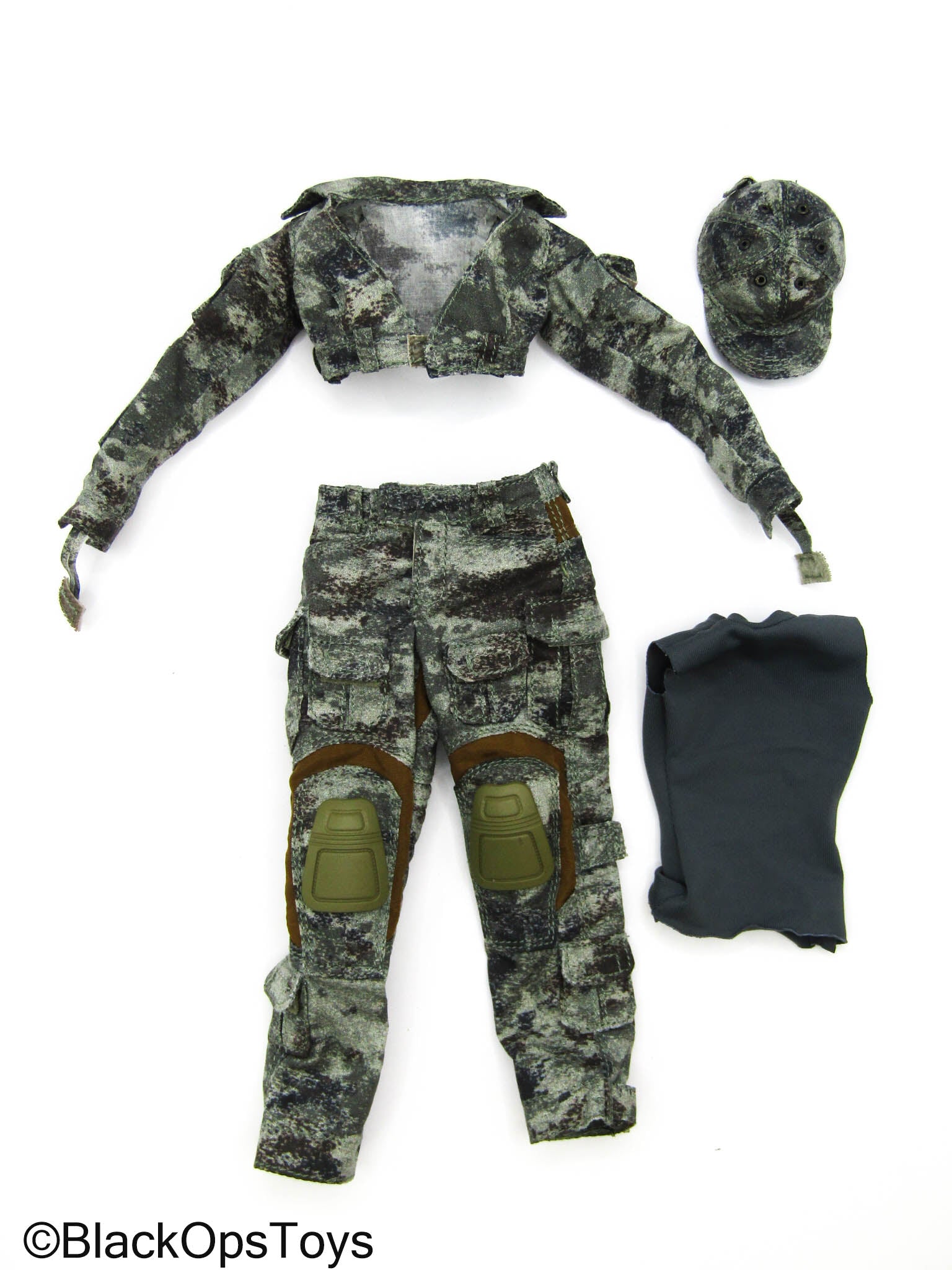 Shock Worker - Green Pixelated Camo Female Combat Uniform Set ...