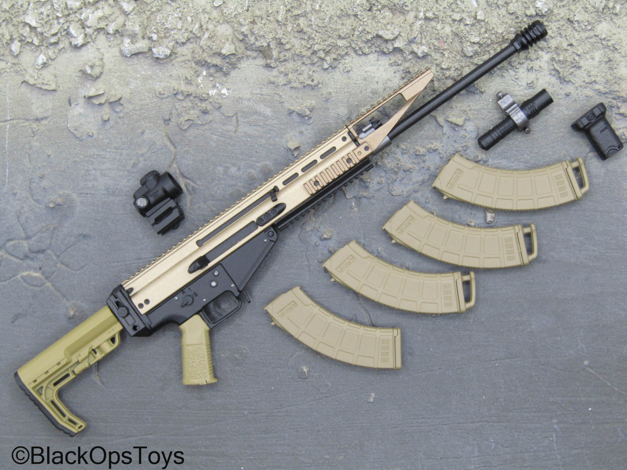 PMC Field RECCE - SCAR AK Rifle w/Attachments – BlackOpsToys