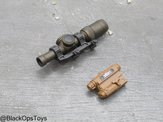 PMC Field RECCE - Brown Sniper Scope & PEQ Set – BlackOpsToys