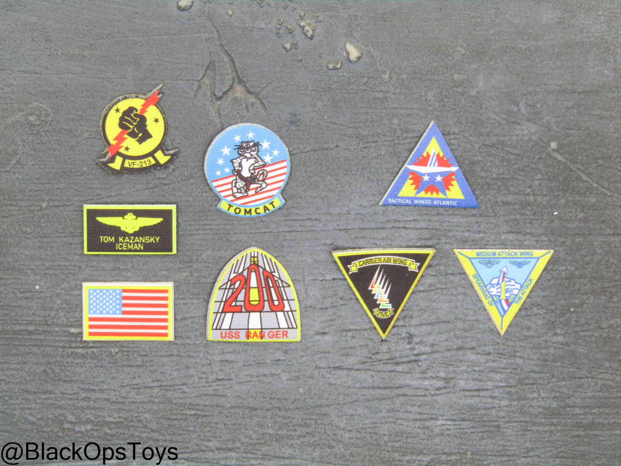 Top Gun - Tom & Nick - "Iceman" Patch Set – BlackOpsToys