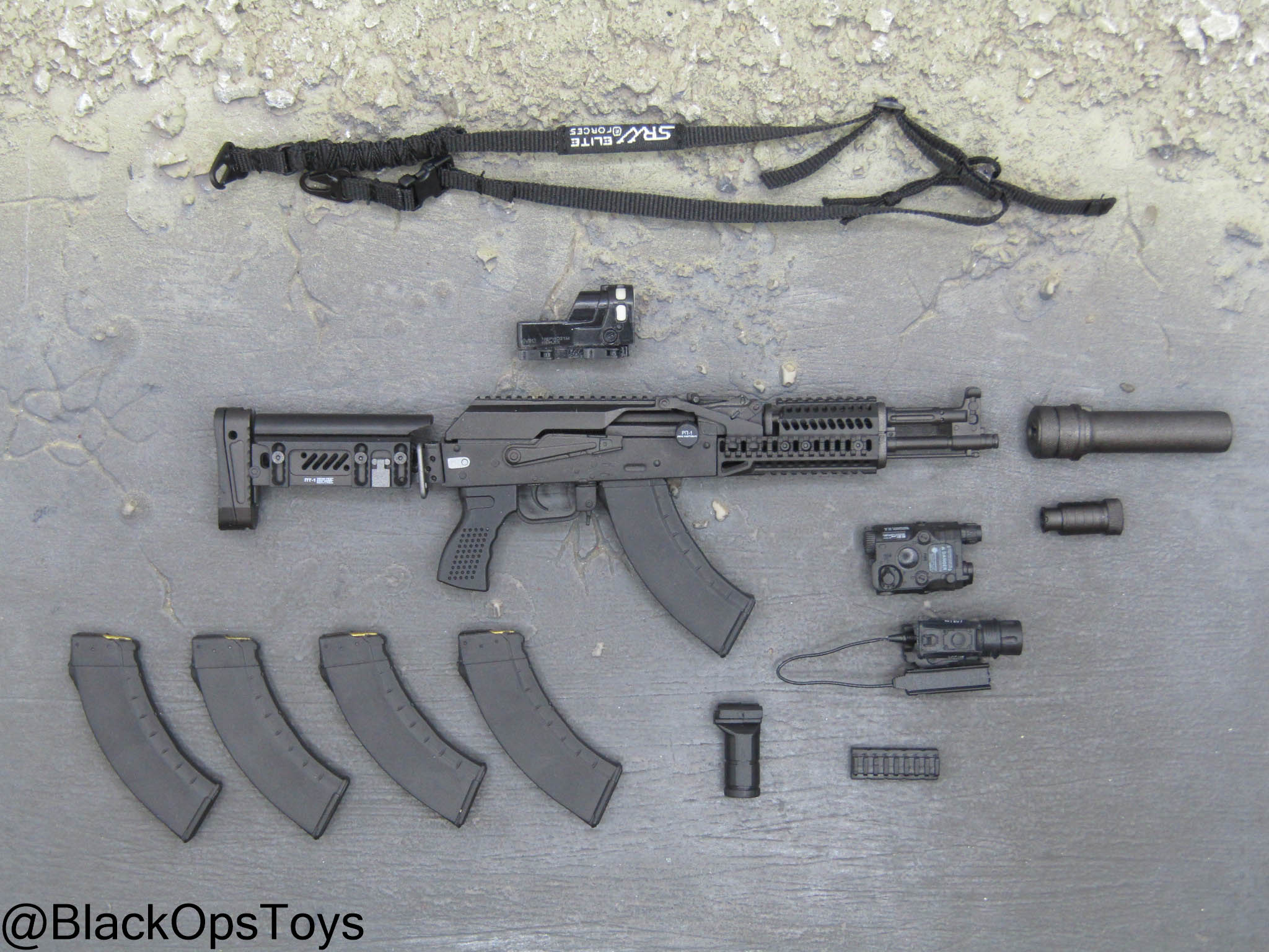 Russian SOBR Granit - AK-104 Rifle w/Attachment Set – BlackOpsToys