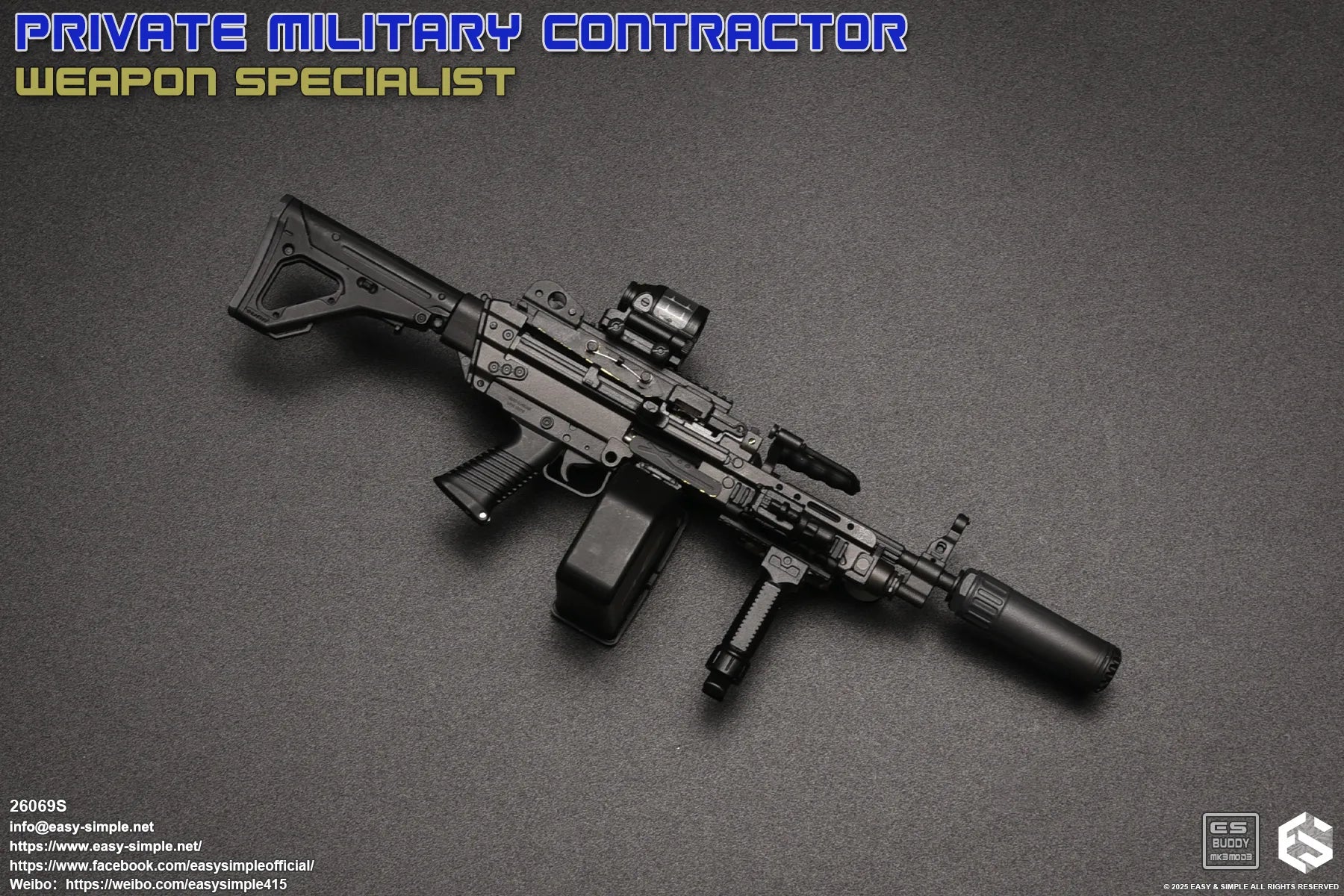 PMC - Weapon Specialist S - Light Machine Gun (LMG) w/Attachment Set ...