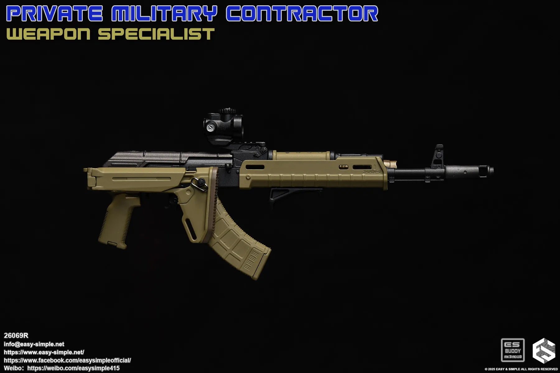 PMC - Weapon Specialist - AK Assault Rifle w/Attachment Set – BlackOpsToys