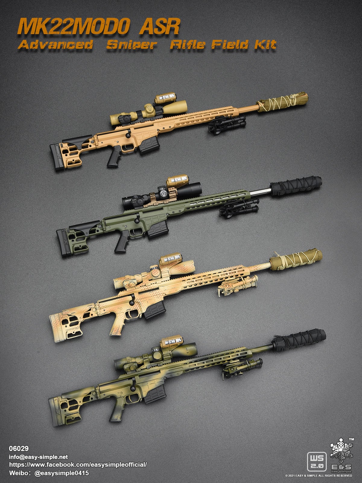MK22MOD0 ASR Advanced Sniper Rifle Field Kit 5 Pack with BOT Exclusive ...