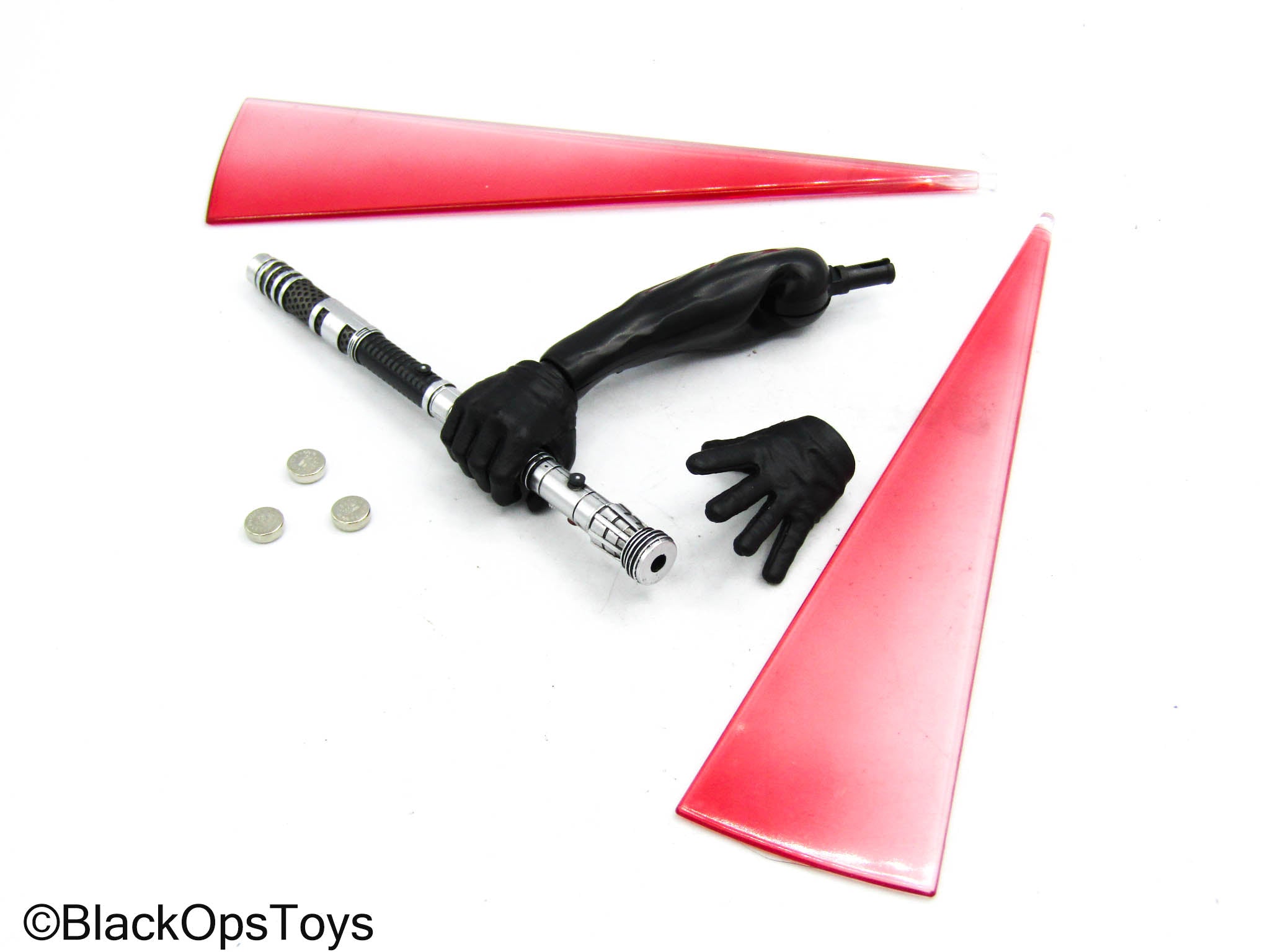 Star Wars Darth Maul - Light Up Red Lightsaber Arm w/Motion Blades ...