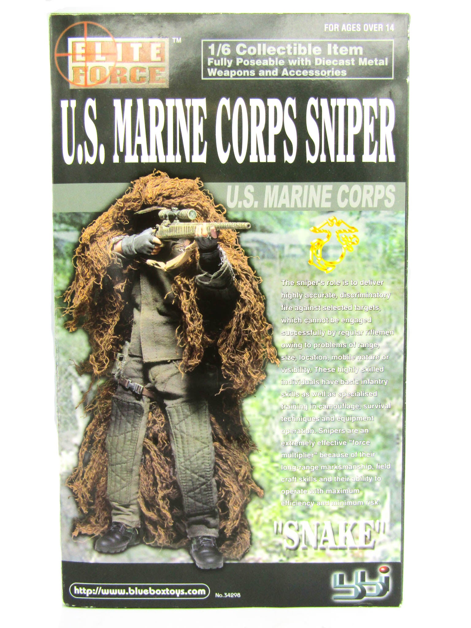 U.S. Marine Corps Sniper "Snake" - MINT IN BOX – BlackOpsToys