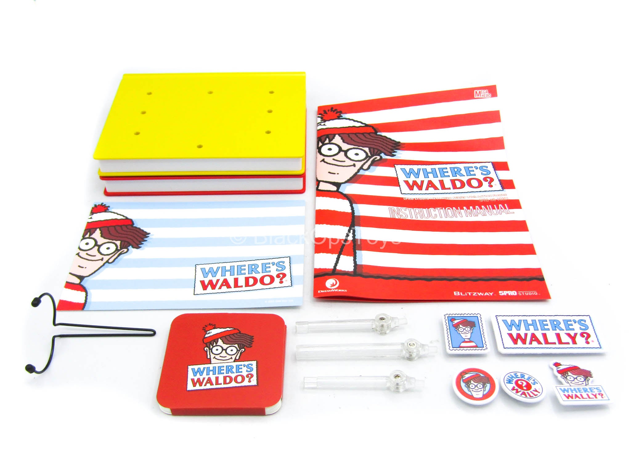Where's Wally - Rotating Base Figure Stand w/Accessory Set – BlackOpsToys