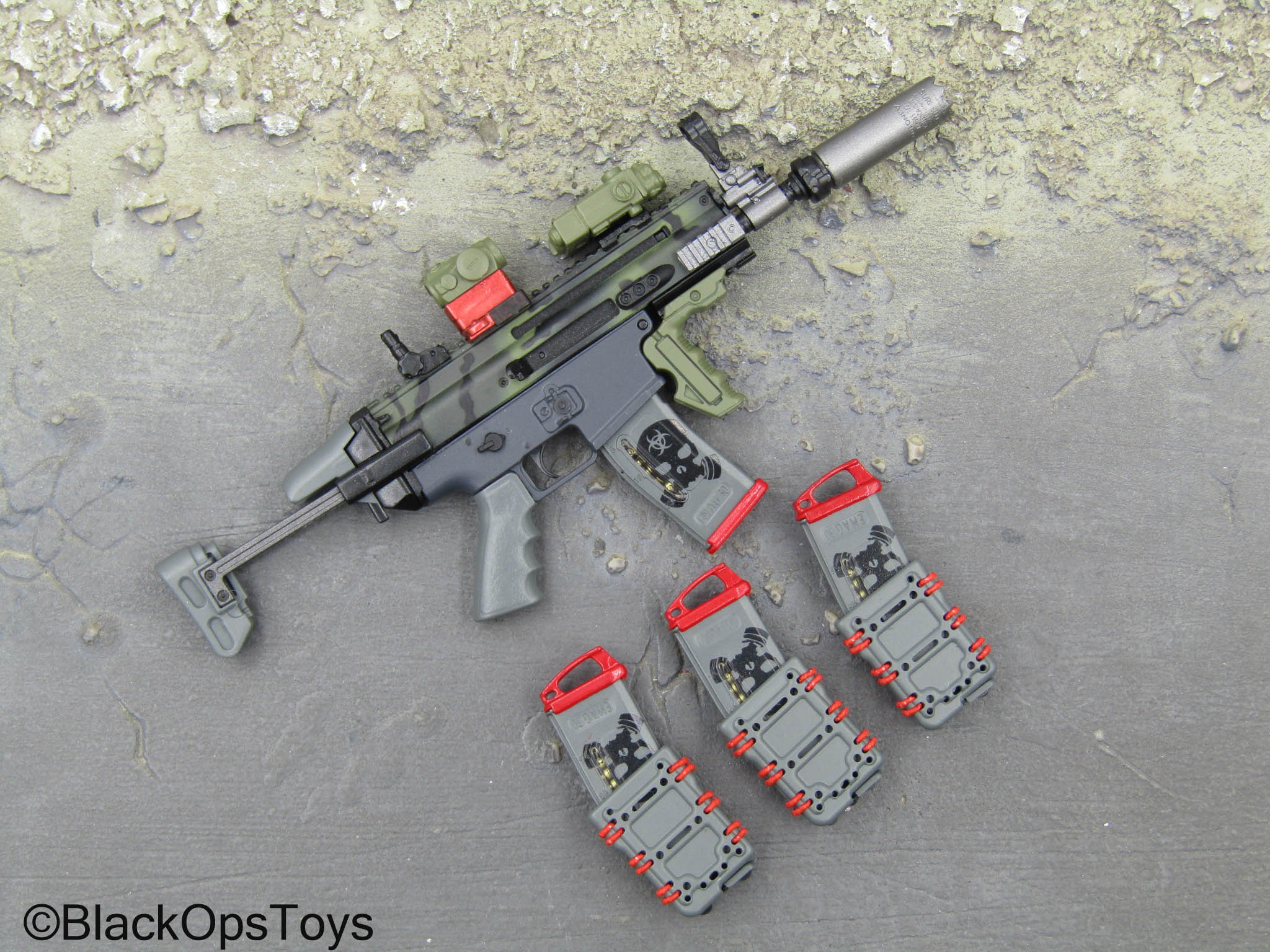 ZERT - Sniper Team - Grey Scar PDW w/Attachment Set – BlackOpsToys