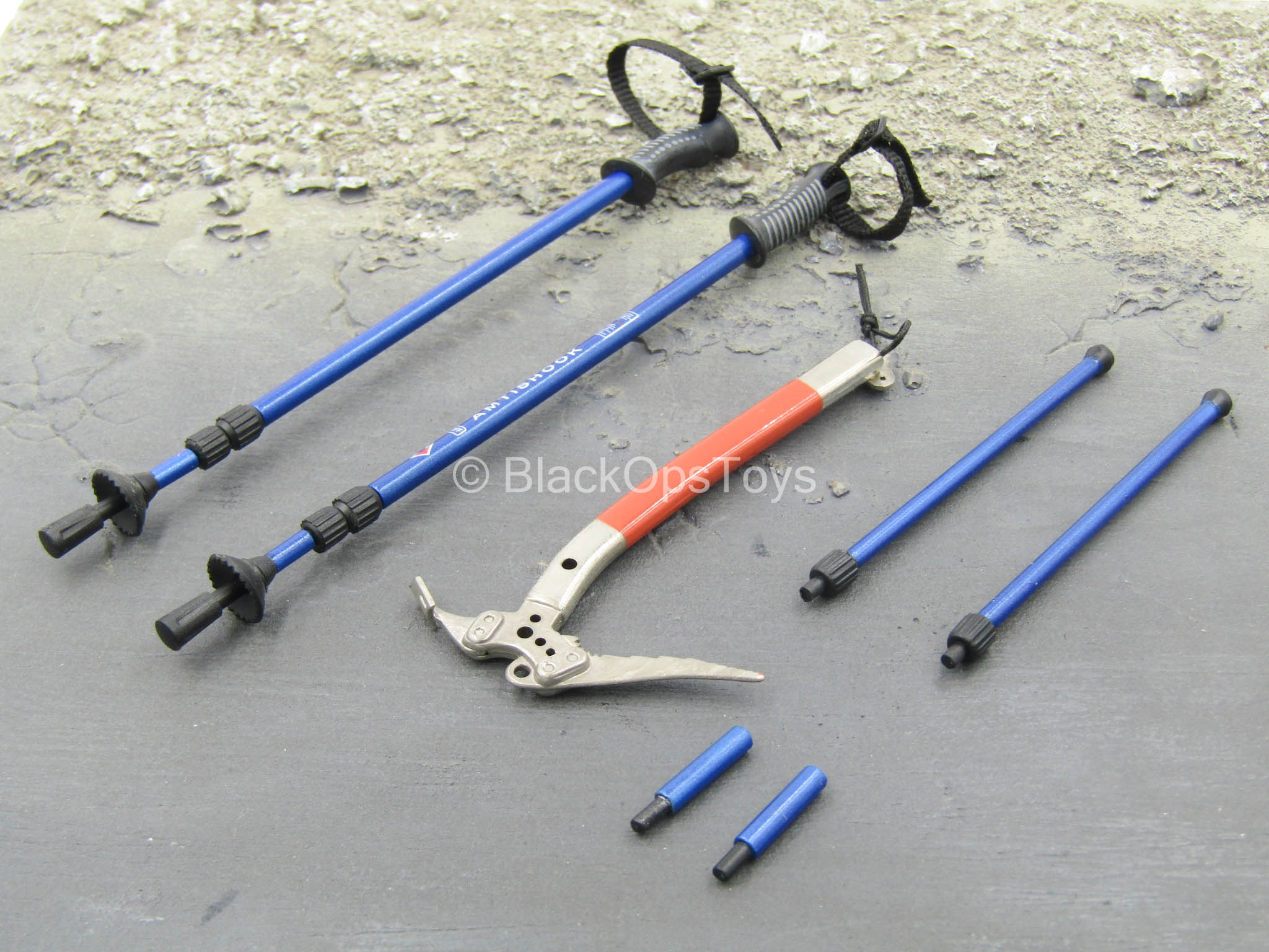Mountain Ops Sniper PCU Ver. - Hiking Pole Set w/Metal Ice Axe ...