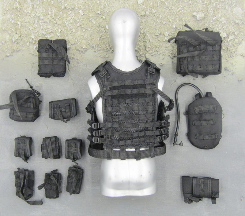 Spetsnaz FSB - Black Tactical Vest & Pouch Set – BlackOpsToys