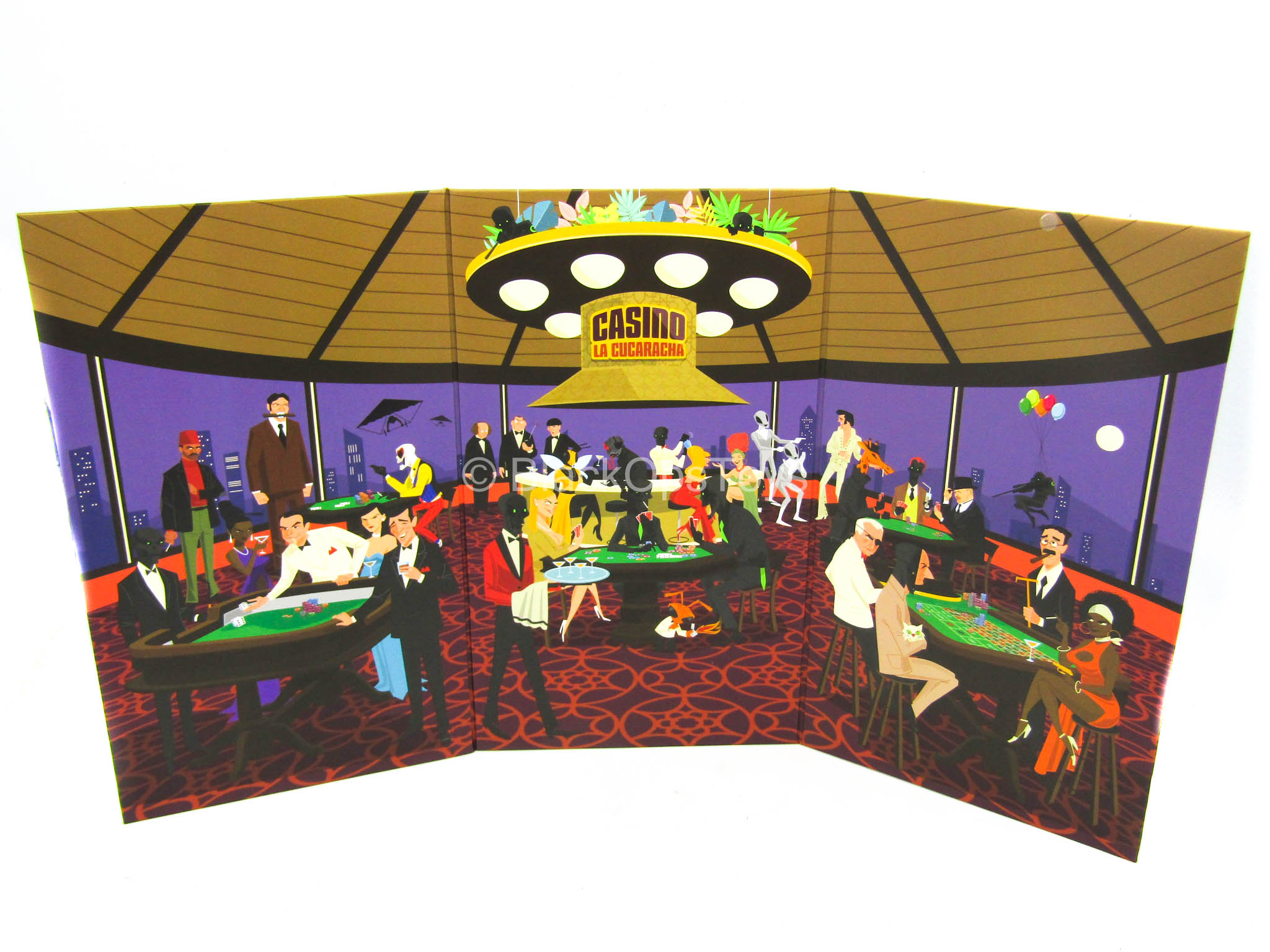 1/12 - Secret Agent Gomez - Casino Diorama Backdrop – BlackOpsToys