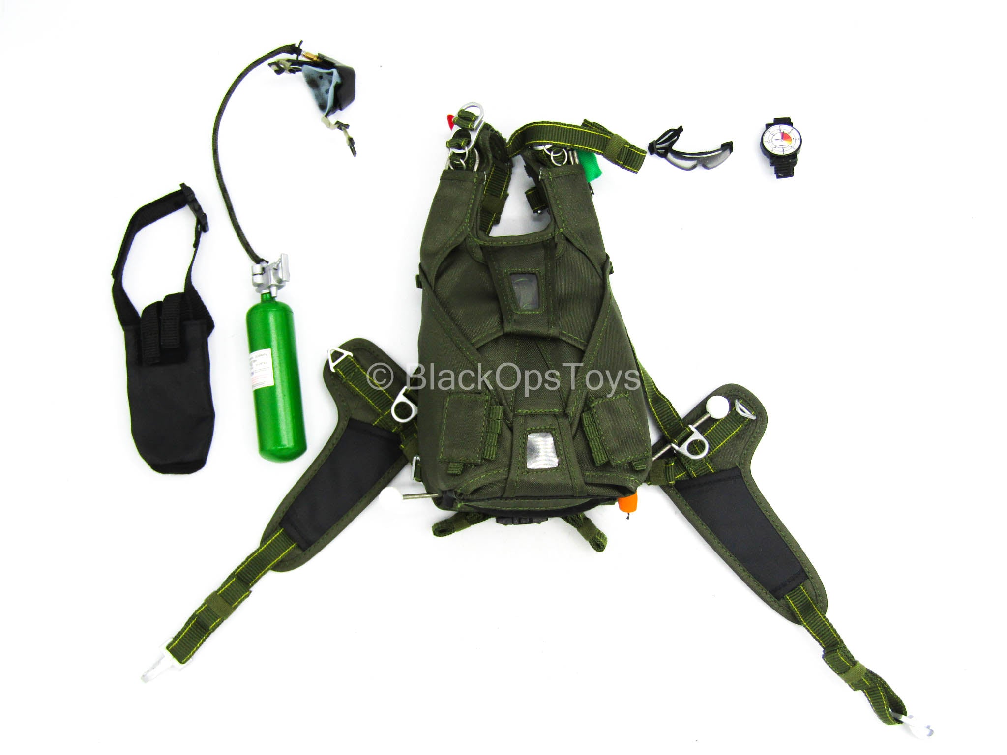 26th MEU Free Fall Insertion - Parachute w/O2 Tank Set – BlackOpsToys