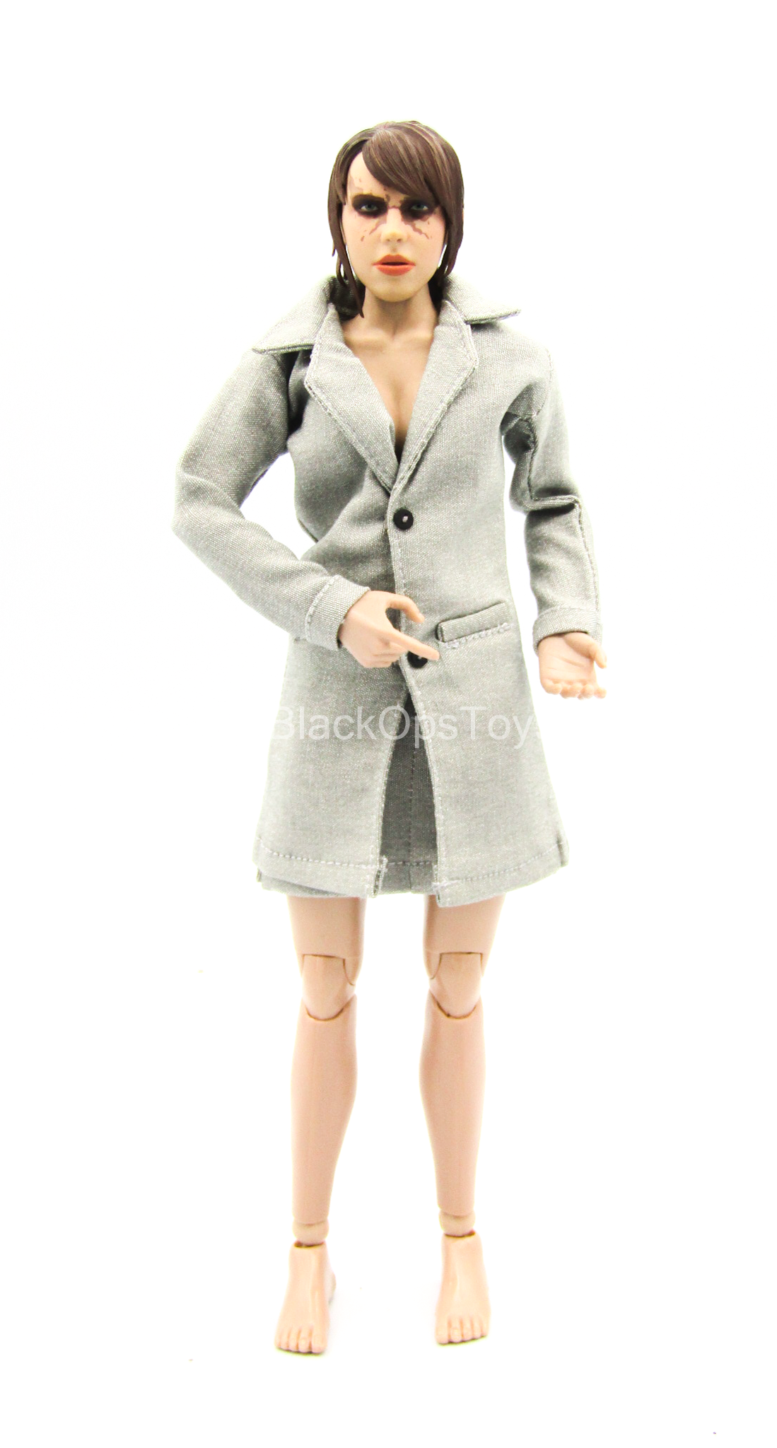 Light Grey Coat w/Light Grey Skirt & Black Undershirt – BlackOpsToys