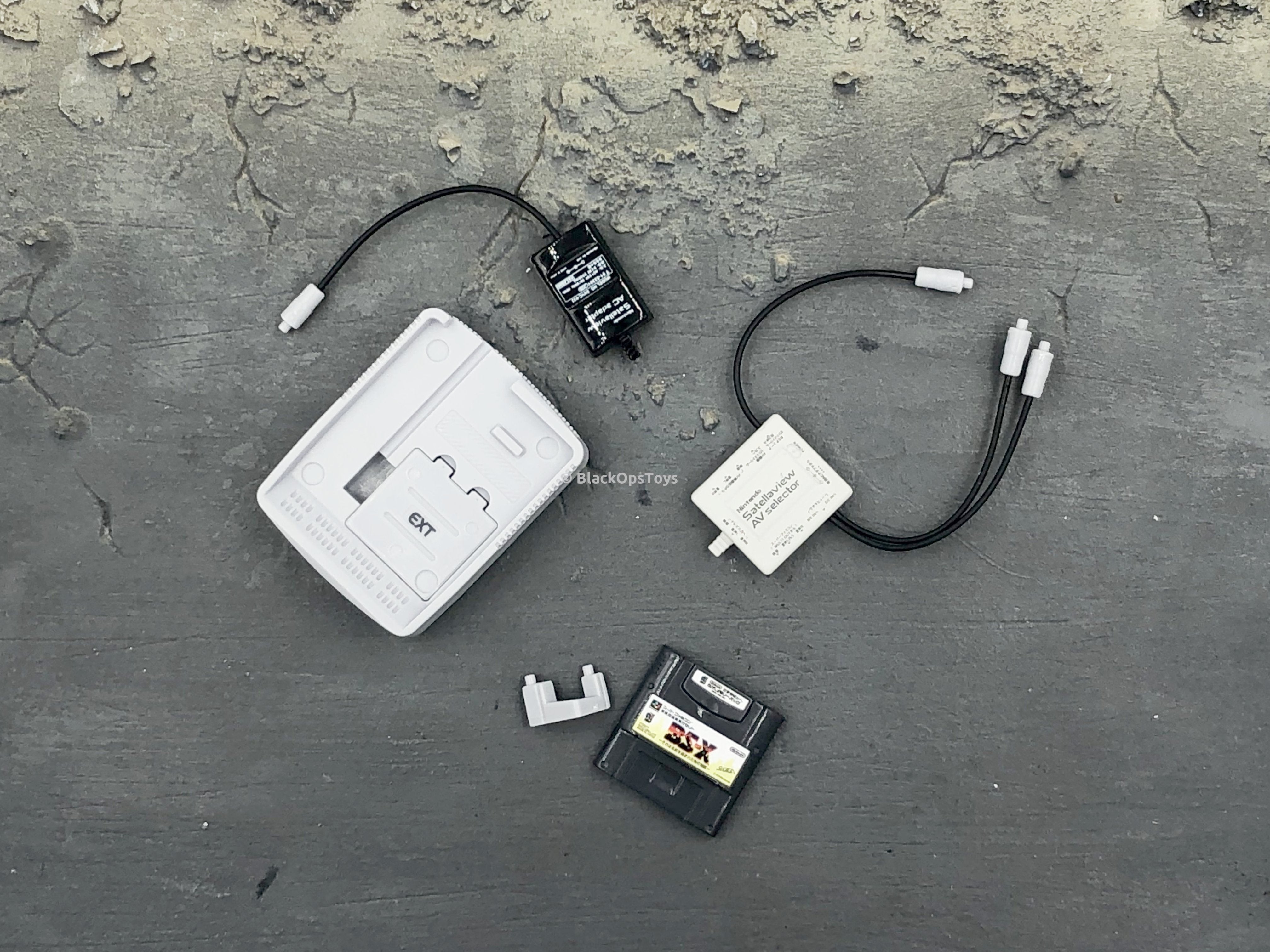 Nintendo History Collection 1/6 Scale Satellaview Attachment, Cartridg ...